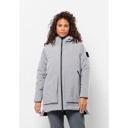 Winterjacke Jack Wolfskin "LUISENPLATZ JKT W", Damen, Gr. L (42/44), grau (moonwalk), 1. OBERSTOFF 100% POLYESTER 2. OBERSTOFF 75% POLYAMID, 25% ELASTHAN FUTTER 100% POLYESTER FÜLLUNG 100% POLYESTER, Jacken