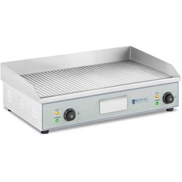 ROYAL CATERING Elektrogrill 400 x 730 mm Grillplatte elektrische Grillplatte Grill Gastrogrill