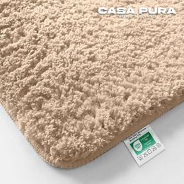 casa pura Badematten Sky Uni Creme Beige 95 cm Durchmesser - Beige