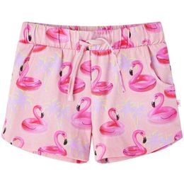 vidaXL - Kindershorts mit Kordelzug Flamingo-Schwimmring Hellrosa 128 67854