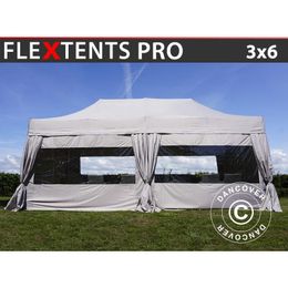 Dancover Faltzelt Faltpavillon Wasserdicht FleXtents pro 3x6m Latte, mit 6