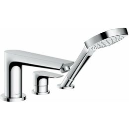 Talis e - Badewannenarmatur für Wannenrand, 3-Loch-Montage, Chrom 71731000 - Hansgrohe