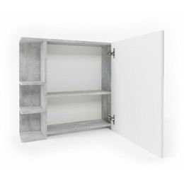 Bad Spiegelschrank Fynn, Beton, 79.6 x 64 cm VICCO