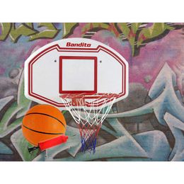 Bandito - Basketballkorb 'Winner'-Set, inkl. Basketball und Ballpumpe 91 x 60 cm