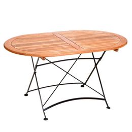 Merxx Klapptisch Schlossgarten 140 x 90 cm, oval