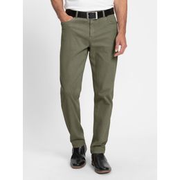 5-Pocket-Hose Marco Donati, Herren, Gr. 62, Normalgrößen, grün (khaki), 98% Baumwolle, 2% Elasthan, unifarben, lang, Hosen