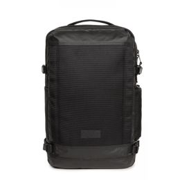 Laptoprucksack Eastpak "TECUM M", Herren, Gr. B/H/T: 33cm x 48cm x 19cm, schwarz (cnnct coat), Nylon, Polyester, unifarben, Rucksäcke, enthält recyceltes Material (Global Recycled Standard)