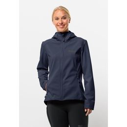 Funktionsjacke Jack Wolfskin "BORNBERG HOODY W", Damen, Gr. S (36), blau (night, blau), OBERSTOFF: 100% POLYESTER; ABSEITE: 100% POLYESTER; Futter: 100% POLYESTER, Jacken