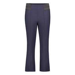 Stoffhose Betty Barclay "Betty Barclay Basic-Hose mit elastischem Bund", Damen, Gr. 34, Normalgrößen, blau (dunkelblau), Obermaterial: 88% Polyamid, 12% Elasthan., Basic, skinny fit 3/4-Länge, Hosen, Bunddetail