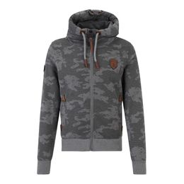 Naketano Sweatjacke Herren Gr&ouml;&szlig;e S hellgrau / dunkelgrau