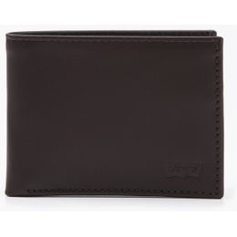 Levi's Geldbörse LEVI'S "BATWING BIFOLD ID", braun, Leder, casual, Kleinlederwaren, Geldbeutel Portemonnaie Herrenbörse Leder