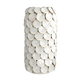 house doctor - Dot Vase, H 30 cm / weiß