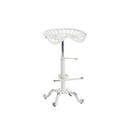 CLP Barhocker Butch mit gusseisernem Sitz & Fu&szlig;st&uuml;tze Thekenhocker mit Metallgestell H&ouml;henverstellbar & belastbar bis 150 kg