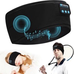 Mimiy - Schlaf-Stirnband, Bluetooth-Kopfhörer, kabellose Kopfhörer, Sport-Stirnband mit 10 weißen Rausch- und HD-Stereo-Lautsprechern, Schlafmaske