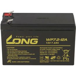 Kunglong - 3x Bleiakku kompatibel PU37 ups Battery 12V 7,2 Ah F2 Battery