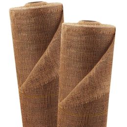 Aquagart 75m x 1m Jutegewebe 105g/m² Jutematte Gartenjute Jute Stoff Sackleinen Juteband