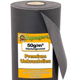 Aquagart 152m² Gartenvlies Unkrautvlies Mulchvlies Vlies 50g 1,6m breit