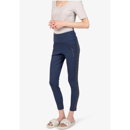 Leggings Sportalm KITZBÜHEL, Damen, Gr. 40, N-Gr, schwarz deep water, Obermaterial: 86% Polyamid, 14% Elasthan, feminin, schmal lang, Hosen, mit seitlichem Streifeneinsatz