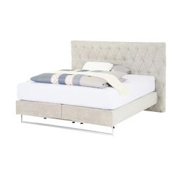 JOOP! Boxspringbett Cubic Chesterfield ¦ beige ¦ Maße (cm): B: 211 H: 136