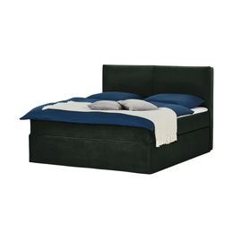 Boxi Boxspringbett mit trendigem Keder Boxi Urban ¦ grün ¦ Maße (cm): B: 180 H: 125