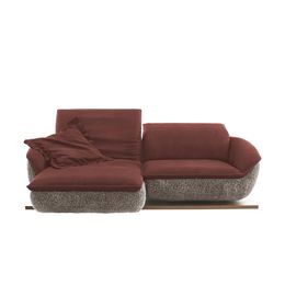 Koinor Ecksofa Mooove ¦ rot ¦ Maße (cm): B: 242 H: 99 T: 153