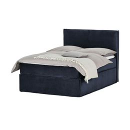 Boxi Boxspringbett mit trendigem Keder Boxi Urban ¦ blau ¦ Maße (cm): B: 140 H: 125