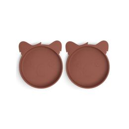 Nuuroo Akila silicone plate 2-pack - Mahogany