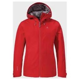 Schöffel Outdoorjacke SCHÖFFEL "Hiking Ins Jacket Style Wildkar WMS", Damen, Gr. 36, rot (2050, rot), Oberstoff : 100% Polyester (Membran: Polyurethan) Futter : 100% Polyester Wattierung : 100% Polyester, sportlich, regular fit, hoch geschlossener Ausschnitt, Jacken