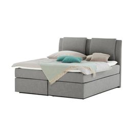 Wohnwert Boxspringbett Dormian Saman - grau - Materialmix - 200 cm - 127 cm - Möbel Kraft