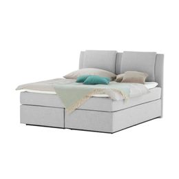 Wohnwert Boxspringbett Dormian Saman - grau - Materialmix - 160 cm - 127 cm - Möbel Kraft