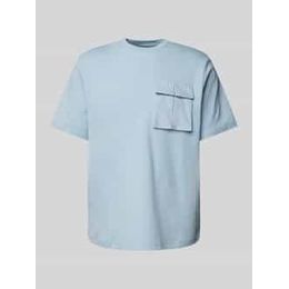 Antony Morato T-Shirt mit geripptem Rundhalsausschnitt