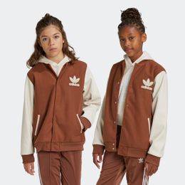 Outdoorjacke adidas originals "VRCT JACKET", Kinder, Gr. 164, braun (preloved braun), Obermaterial: 100% Polyester, sportlich, Jacken