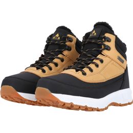 Winterboots WHISTLER "Parrite", Damen, Gr. 45, gelb (schwarz, wheat), Synthetik, Textil, Schuhe, Snowboots, Winterstiefel, Winterschuhe, wasserdicht und gefüttert