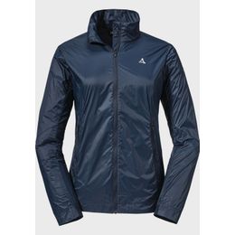 Schöffel Outdoorjacke SCHÖFFEL "Jacket Bygstad L", Damen, Gr. 36, blau (8180, blau), Oberstoff : 100% Nylon, sportlich, regular fit, hoch geschlossener Ausschnitt, Langarm, Jacken