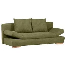 Schlafsofa GUTMANN FACTORY, grün, B:200cm H:75cm T:92cm, 100% Polyester, Sofas