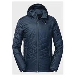 Schöffel Outdoorjacke SCHÖFFEL "Hybrid Jacket Stams M", Herren, Gr. 48, blau (8820, blau), Oberstoff : 100% Nylon Oberstoff Seitenteile: 94% Polyester 6% Elasthan Futter : 100% Polyester Wattierung : 100% Polyester, sportlich, regular fit, hoch geschlossener Ausschnitt, Jacken