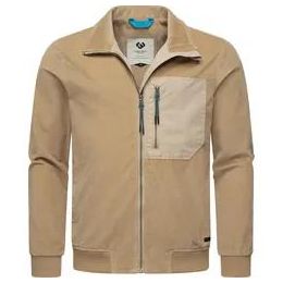 Cordjacke Ragwear "Corler", Herren, Gr. 4XL (60), beige (sand), Außenmaterial: 100% Baumwolle, Innenfutter: 100% Polyester, modisch, figurumspielend ca. Mitte Oberschenkel, Langarm Ärmel ohne Ärmelschlitz Rippstrickbündchen, Jacken, Stylische Herren Jacke aus Cord im modischen Utility-Look