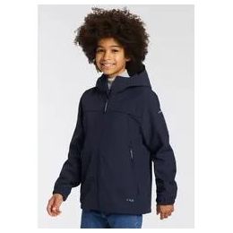 Softshelljacke Icepeak "KONAN JR", Kinder, Gr. 128 (122), blau (dunkelblau1), Softshell, Obermaterial: 89% Polyester, 11% Elasthan, sportlich, hoch geschlossener Ausschnitt, Jacken