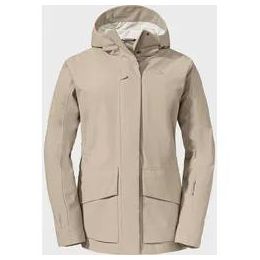 Schöffel Outdoorjacke SCHÖFFEL "Jacket Geneva L", Damen, Gr. 38, braun (4160, braun), Oberstoff : 100% Polyester (Membran: Polyurethan) Futter : 100% Polyester Futter Rumpf oben: 92% Polyester 8% Elasthan, modisch, regular fit, Jacken