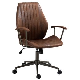 CLP B&uuml;rostuhl Nampa Im Industrial Design I Gesteppter Schreibtischstuhl Mit Wippfunktion Und Stufenloser H&ouml;henverstellung