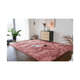 Home Deluxe Hochflor Teppich SOFI 110x60 cm, Versch. Ausf&uuml;hrungen - altrosa