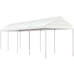 Pavillon mit Dach Weiß 8,92x2,28x2,69 m Polyethylen vidaXL