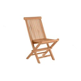 Dynamic24 Gartenstuhl, 2er-Set, Teak 11020003