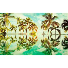 Vliestapete Komar "Digitaldruck Vlies - Key West - Größe 400 x 250 cm", blau, B:400m L:250m, Vlies, Tapeten, Wohnzimmer, Schlafzimmer