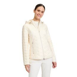 Outdoorjacke Betty Barclay "Betty Barclay Outdoorjacke mit abnehmbarer Kapuze", Damen, Gr. 36, weiß (rohweiß), Obermaterial: 100% Polyamid. Füllung: 100% Polyester., modisch, tailliert, Langarm, Jacken