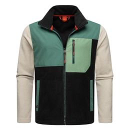 Ragwear Fleecejacke Herren gemustert, tanne