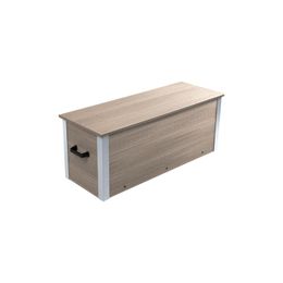 Dobar WPC Garten Auflagenbox, Silbergrau