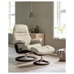 Relaxsessel stressless "Sunrise", beige (cream batick), B:79cm H:103cm T:73cm, Leder BATICK: BATICK ist ein leicht korrigiertes, durchgefärbtes und genarbtes Möbelleder, bei dem die meisten Unebenheiten und Spuren in der Regel entfernt wurden., Leder PALOMA: PALOMA ist ein durchgefärbtes Semianilin-Möbelleder mit natürlicher Narbung., ROHLEDER Stoff Q2 FARON: Ein fester zuverlässiger Bouclu00e9 mi