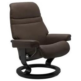 Relaxsessel stressless "Sunrise", braun (braun batick), B:75cm H:100cm T:73cm, Leder BATICK: BATICK ist ein leicht korrigiertes, durchgefärbtes und genarbtes Möbelleder, bei dem die meisten Unebenheiten und Spuren in der Regel entfernt wurden., Leder PALOMA: PALOMA ist ein durchgefärbtes Semianilin-Möbelleder mit natürlicher Narbung., ROHLEDER Stoff Q2 FARON: Ein fester zuverlässiger Bouclu00e9 mi