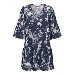 Jacqueline de Yong JDY Kleid Damen Gr&ouml;&szlig;e 42 dunkelblau / wei&szlig; Winterkleid